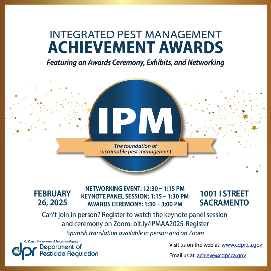 Join Us for the Annual Integrated Pest Management Achievement Awards on ...